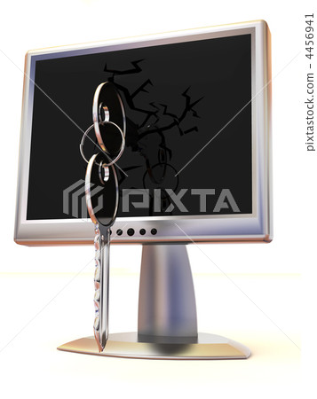 Monitors with keys. - Stock Illustration [4456941] - PIXTA