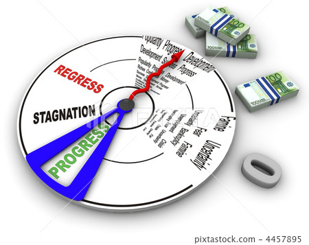 Progress. money. 3d - Stock Illustration [4457895] - PIXTA
