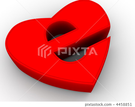 Symbol of internet as heart - Stock Illustration [4458851] - PIXTA