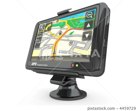 Navigation system. Gps. 3d - Stock Illustration [4459729] - PIXTA