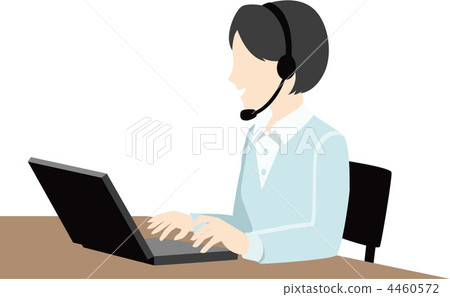 Telephone operator illustration - Stock Illustration [4460572] - PIXTA