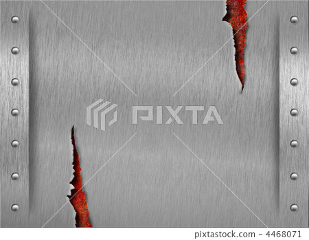 Torn metal armor with rivets - Stock Illustration [4468071] - PIXTA