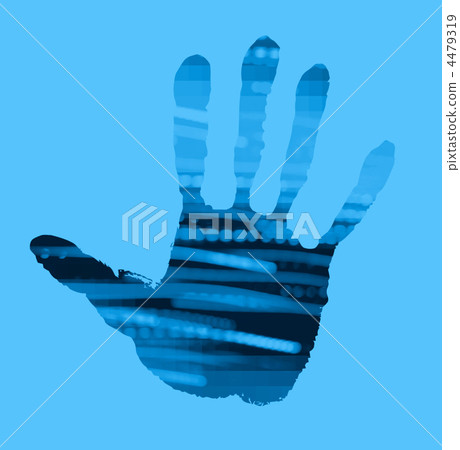 abstract handprint - Stock Illustration [4479319] - PIXTA