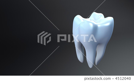 teeth black background - Stock Illustration [4512040] - PIXTA