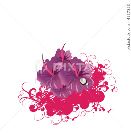 funky abstract flower - Stock Illustration [4517538] - PIXTA