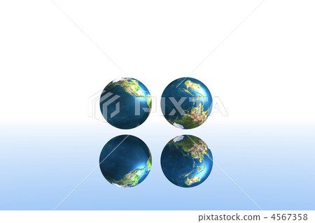 Two Earths - Stock Illustration [4567358] - PIXTA