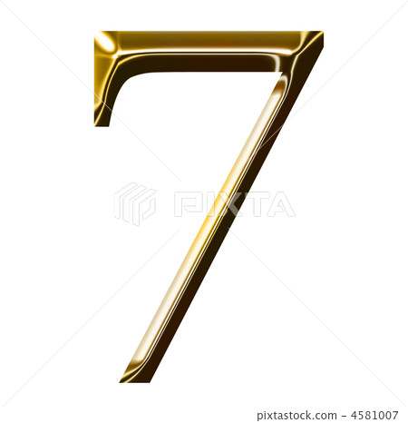 gold number symbol - Stock Illustration [4581007] - PIXTA