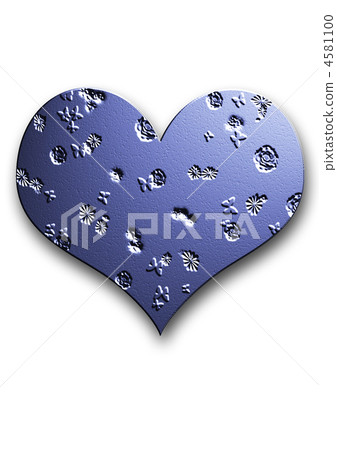 silver embossed heart - Stock Illustration [4581100] - PIXTA