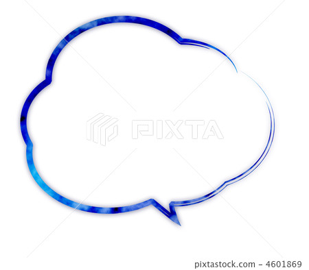 Blue callout frame - Stock Illustration [4601869] - PIXTA