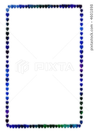Heart vertical frame blue - Stock Illustration [4601898] - PIXTA