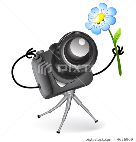 Cute camera - Stock Illustration [4626909] - PIXTA