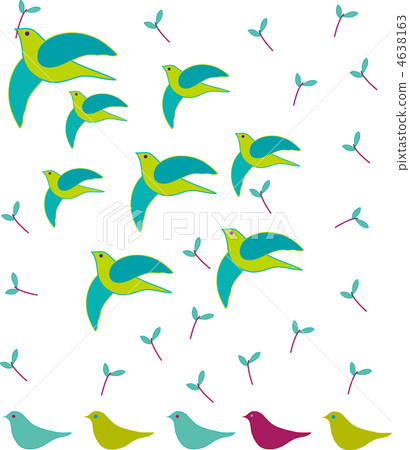 small bird, illustration, migratory - Stock Illustration [4638163] - PIXTA