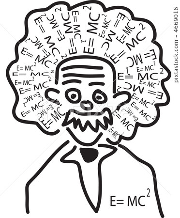 einstein head - Stock Illustration [4669016] - PIXTA