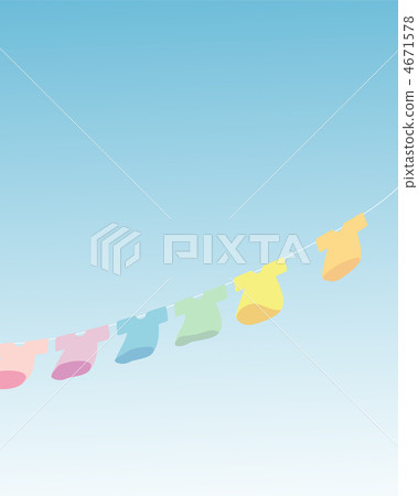 Laundry colorful! Washing is fun if it's like this - Stock Illustration ...