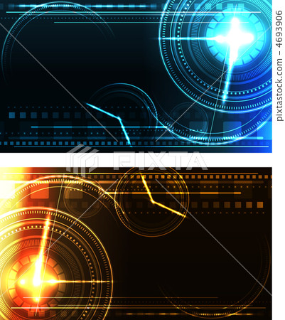 Stylized glowing backgrounds in wide-screen format - Stock Illustration ...