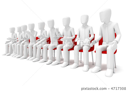 line up - Stock Illustration [4717308] - PIXTA