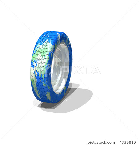 World map tire - Stock Illustration [4739819] - PIXTA