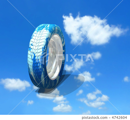 World map tire - Stock Illustration [4742604] - PIXTA