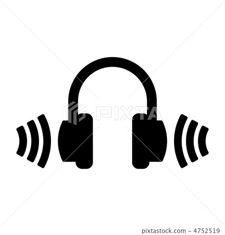 Wireless headphone icon - Stock Illustration [4752519] - PIXTA