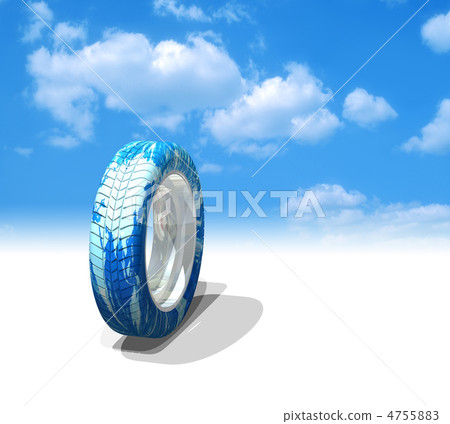 World map tire - Stock Illustration [4755883] - PIXTA