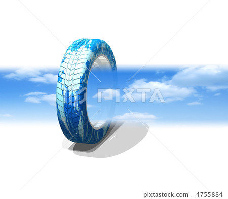World map tire - Stock Illustration [4755884] - PIXTA