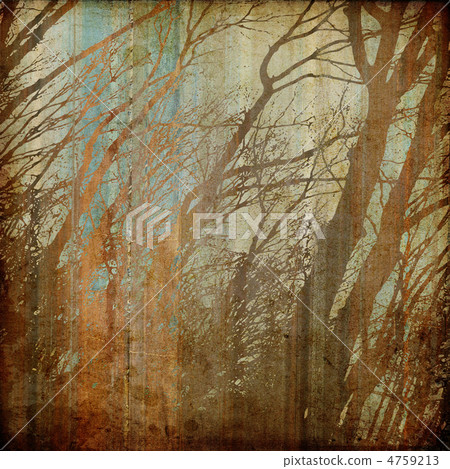 art grunge forest background card - Stock Illustration [4759213] - PIXTA