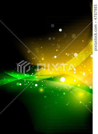 Green shiny light background - Stock Illustration [4787985] - PIXTA