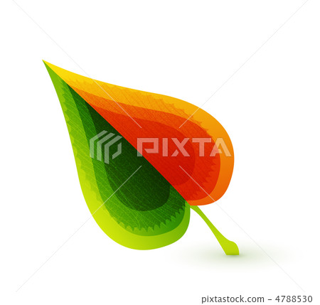 Vector leaf concept. Nature abstract symbol - Stock Illustration ...