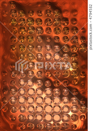 copper bump plate, hammered metal - Stock Illustration [4794582] - PIXTA