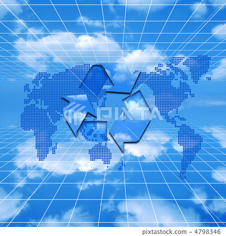 Recycle Mark / World Map - Stock Illustration [4798346] - PIXTA