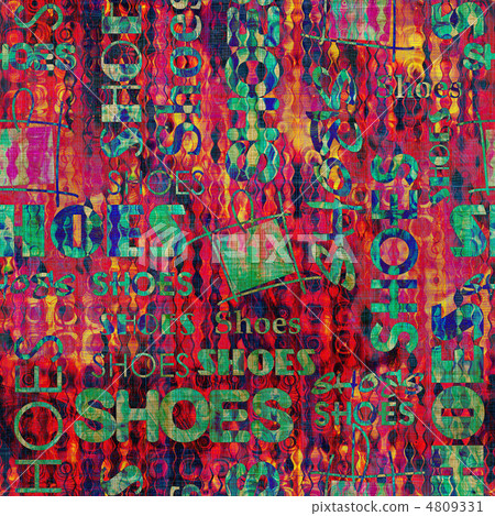art vintage word pattern background - Stock Illustration [4809331] - PIXTA