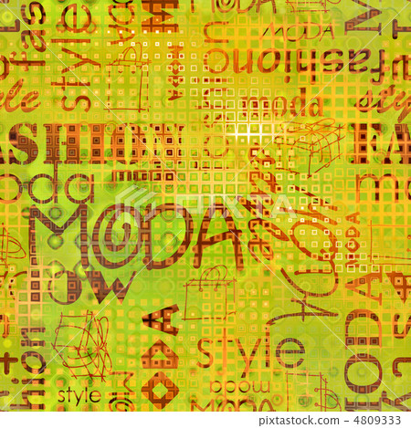 art vintage word pattern background - Stock Illustration [4809333] - PIXTA