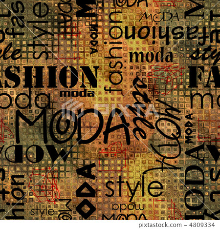 art vintage word pattern background - Stock Illustration [4809334] - PIXTA