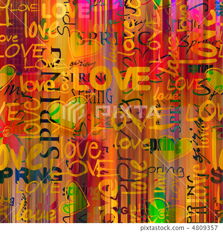 art vintage word pattern background - Stock Illustration [4809357] - PIXTA