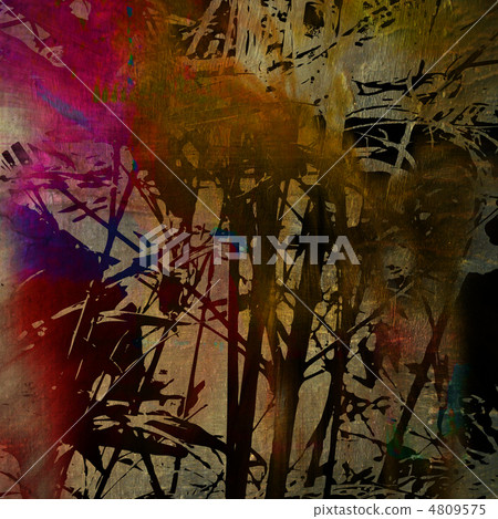 art grunge forest background card - Stock Illustration [4809575] - PIXTA