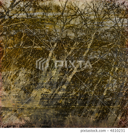 art tree grunge colorful background - Stock Illustration [4810231] - PIXTA