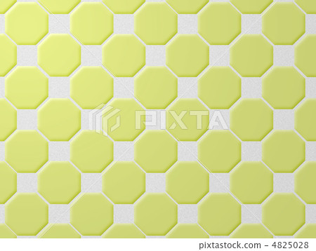 Hexagonal Tile 2 (Yellow) - Stock Illustration [4825028] - PIXTA