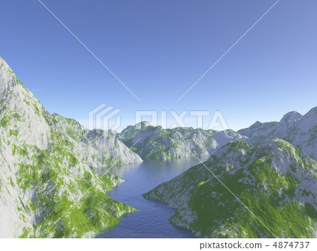 Clear valley - Stock Illustration [4874737] - PIXTA