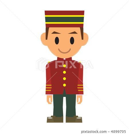 Hotel Man Illustration - Stock Illustration [4899705] - PIXTA