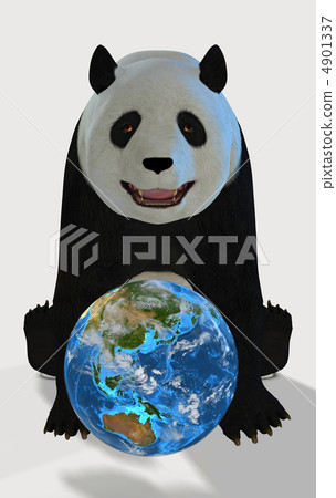 Panda ☆ Earth - Stock Illustration [4901337] - PIXTA