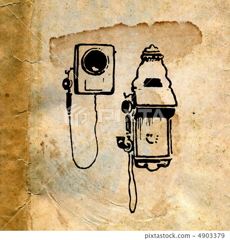 drawing on old paper - Stock Illustration [4903379] - PIXTA