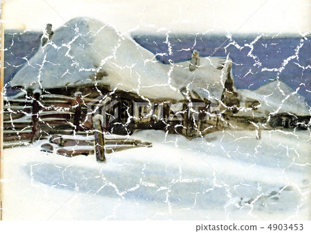 drawing on old paper - Stock Illustration [4903453] - PIXTA