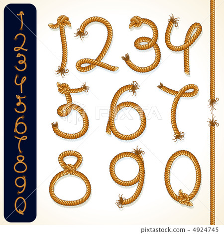 Rope Numbers - Stock Illustration [4924745] - PIXTA