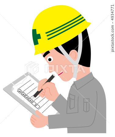 Worker checking - Stock Illustration [4934771] - PIXTA
