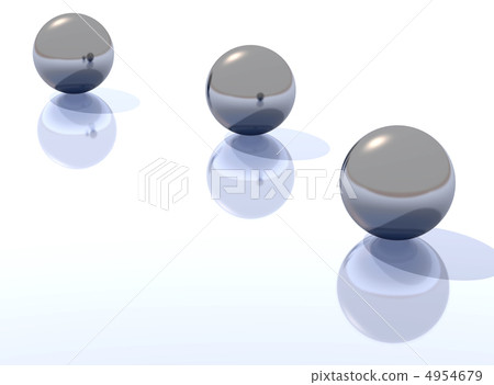 Three metal spheres - Stock Illustration [4954679] - PIXTA