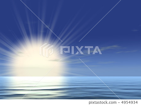 Very bright sunrise - Stock Illustration [4954934] - PIXTA