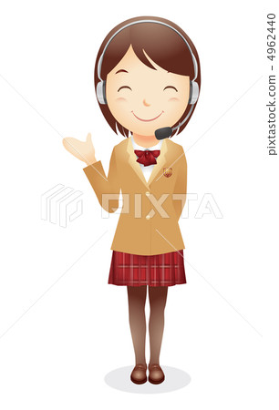 Female student illustration - Stock Illustration [4962440] - PIXTA