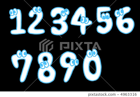 Face number - Stock Illustration [4963316] - PIXTA