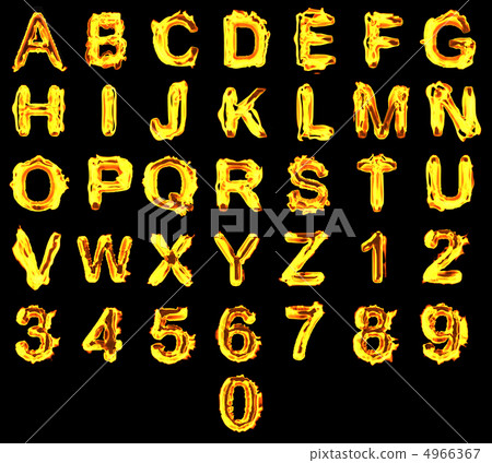 alphabet, yellow, symbol - Stock Illustration [4966367] - PIXTA