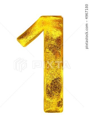 Gold foil number-插圖素材 [4967180] - PIXTA圖庫